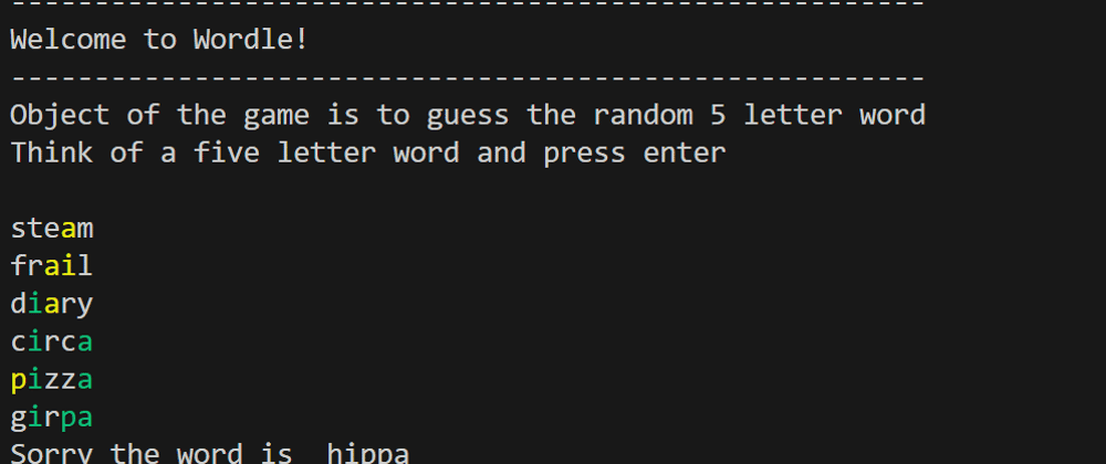 Python Terminal Wordle: Code & Tutorial | Kite Metric