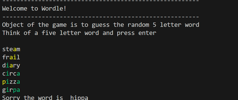 Python Terminal Wordle: Code & Tutorial | Kite Metric